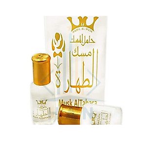H A N Musk Al Tahara Saudi Al Tahara Musk for Body Al Tahra Perfume White 5 ml Alcohol Free (1 bottle = 5 ml / 0.16 fl oz ) مسك الطهارة الابيض,5.0 milliliters