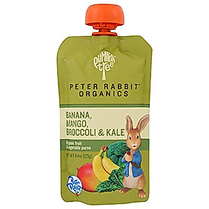 Peter Rabbit Organics Baby Kale Broccoli Mango, 4.40 oz- Packaging may vary