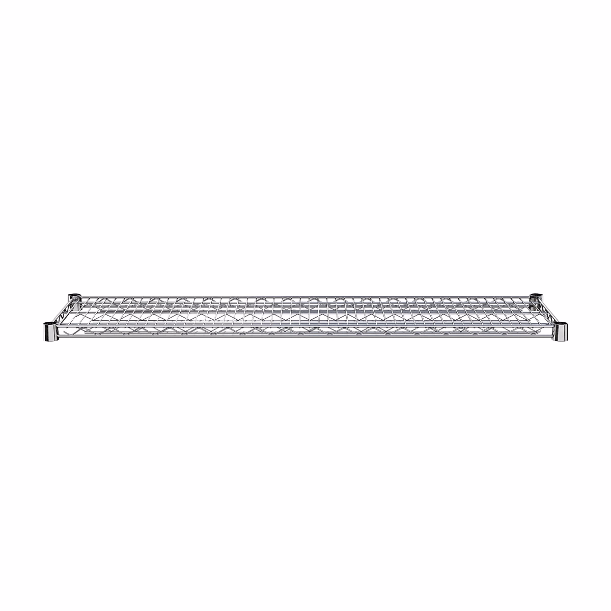 Krollen Industrial 18" x 48" NSF Chrome Wire Shelf Set Of 2