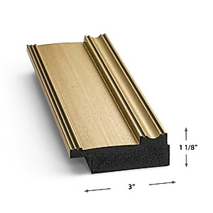 Frame My TV Deco TV Frames - Champagne Smart Frame Compatible ONLY with Samsung The Frame TV (55 inch, Fits 2021-2025 Frame TV)