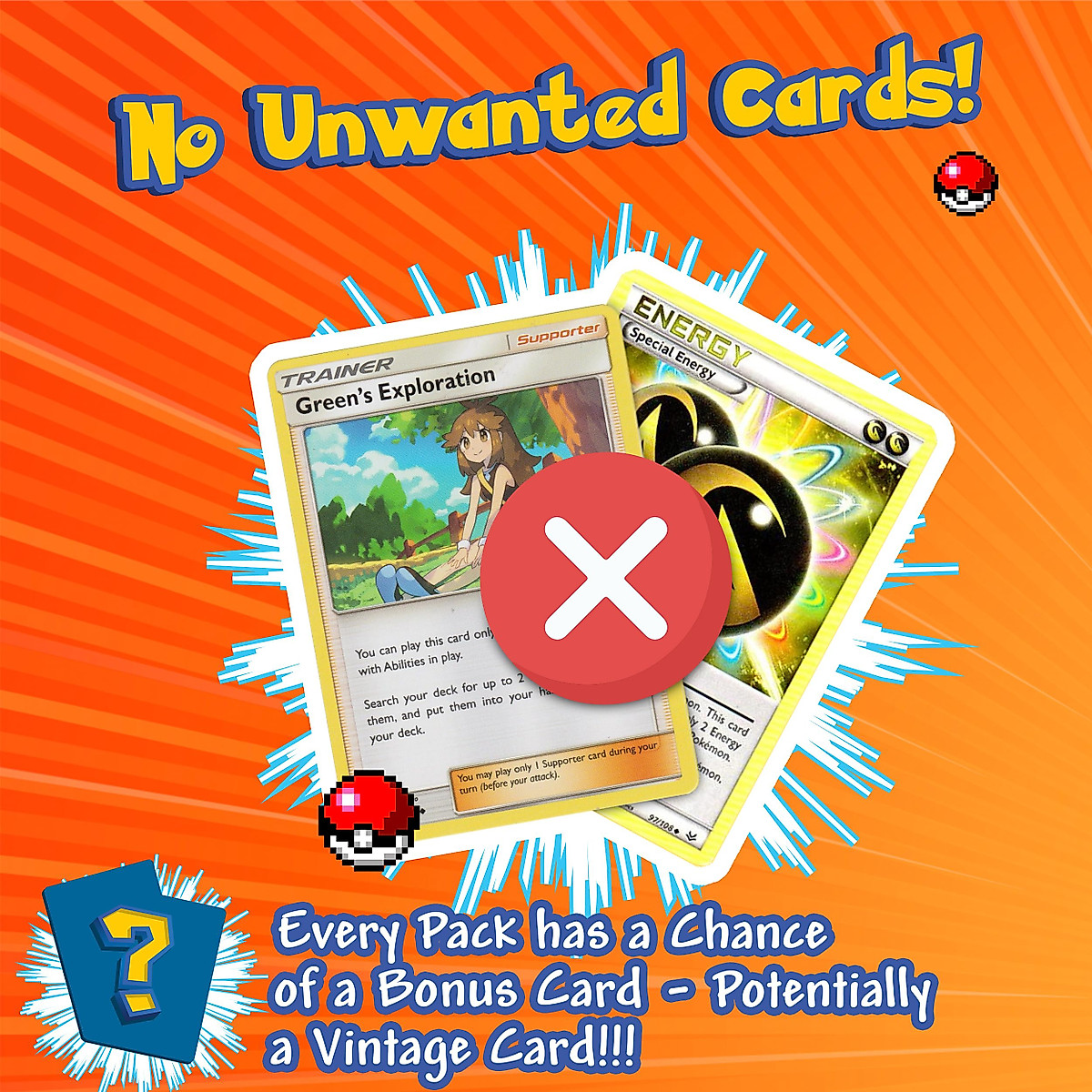 Ultra Rare PKMN Cards Mega Pack - 10 Holo, 5 Rare, 3 Ultra Rare, 100 Assorted Cards with Deck Box - No Duplicates - Special Edition | Surprise Your Friends & Boost Your Trading Skills - 118 Pack