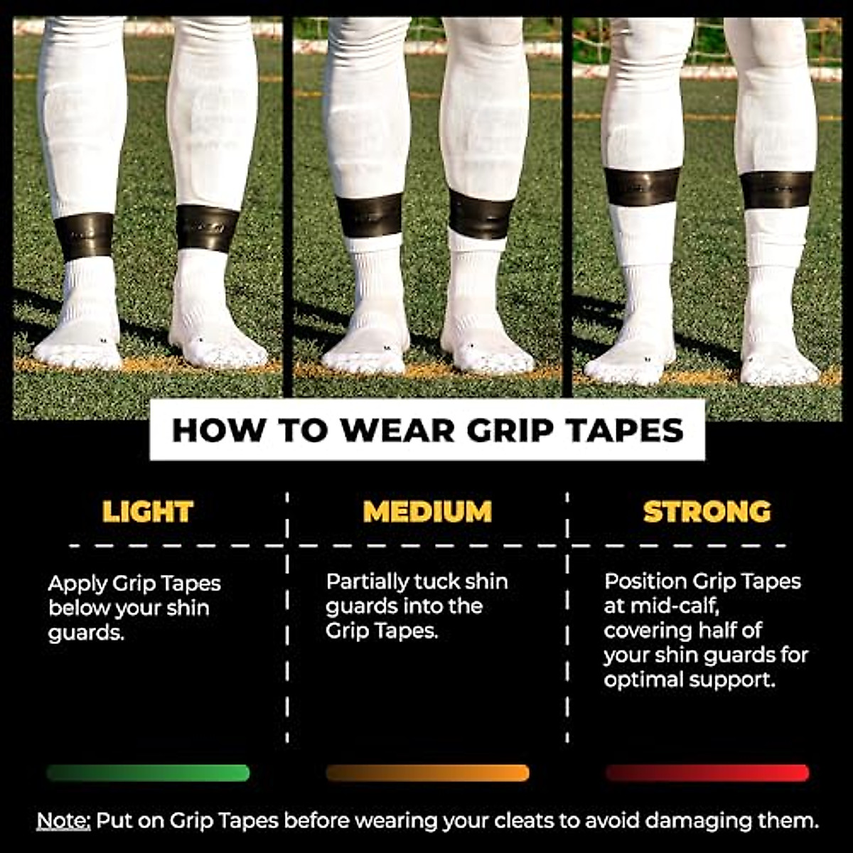 PASTE ® Shin guard straps soccer silicone for adult, men, women, kids, Children & youth black - Shinguard holders & stays - ankle Grip tapes - shin-guard stay, tape & bands as football accessories