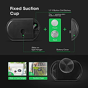 VIVOSUN 1-Pack LCD Digital Aquarium Thermometer Fish Tank Water Terrarium Temperature with Suction Cup for Turtle