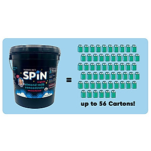 Wilderness Poets SPiN, Organic Almond Milk Concentrate (Unsweetened) - (1 gallon - 8 Pound) - 228 Servings - Make Almond Milk or Non-Dairy Creamer for Coffee, Tea, Lattes, Smoothies and Vegan Desserts (128 Ounce - 8 Pound)