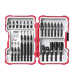Protorq Impact Driving Accessory Set, 26-Piece,Industrial Strength, 1/4" Hex Shank