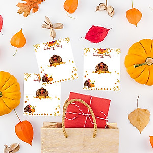 Thanksgiving Table Place Cards Turkey Tent Name Cards for Guest Table Seating 25Pcs