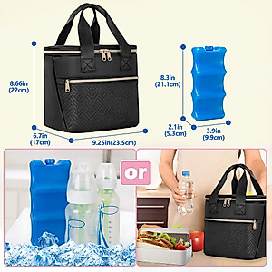 Fasrom Wearable Breast Pump Carrying Case Bundle with Breast Milk Cooler Travel with Ice Pack Fits 6 Tall Baby Bottle Up to 9 Ounce