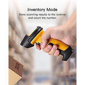 Barcode Scanner, Inateck Wireless Scanner, 2.4 GHz Adapter, 2600mAh Battery, 60M Range, Automatic Scanning, P6