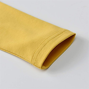 Auro Mesa Newborn Baby Infant Unisex Cotton Long-Sleeve Solid Peter Pan Collar Jumper Bodysuits Outfits