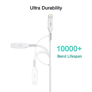 1ft USB C to Lightning Cable, 2Pack iPhone Fast Charger Cable USB-C Power Delivery Charging Cord for Apple iPhone 12 11 Pro Max Xs Xr X 5 6 7 8 Plus SE, iPad Air/Mini