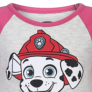 Nickelodeon Paw Patrol Girls Short Sleeve T-Shirt and Shorts Set for Toddler and Little Kids