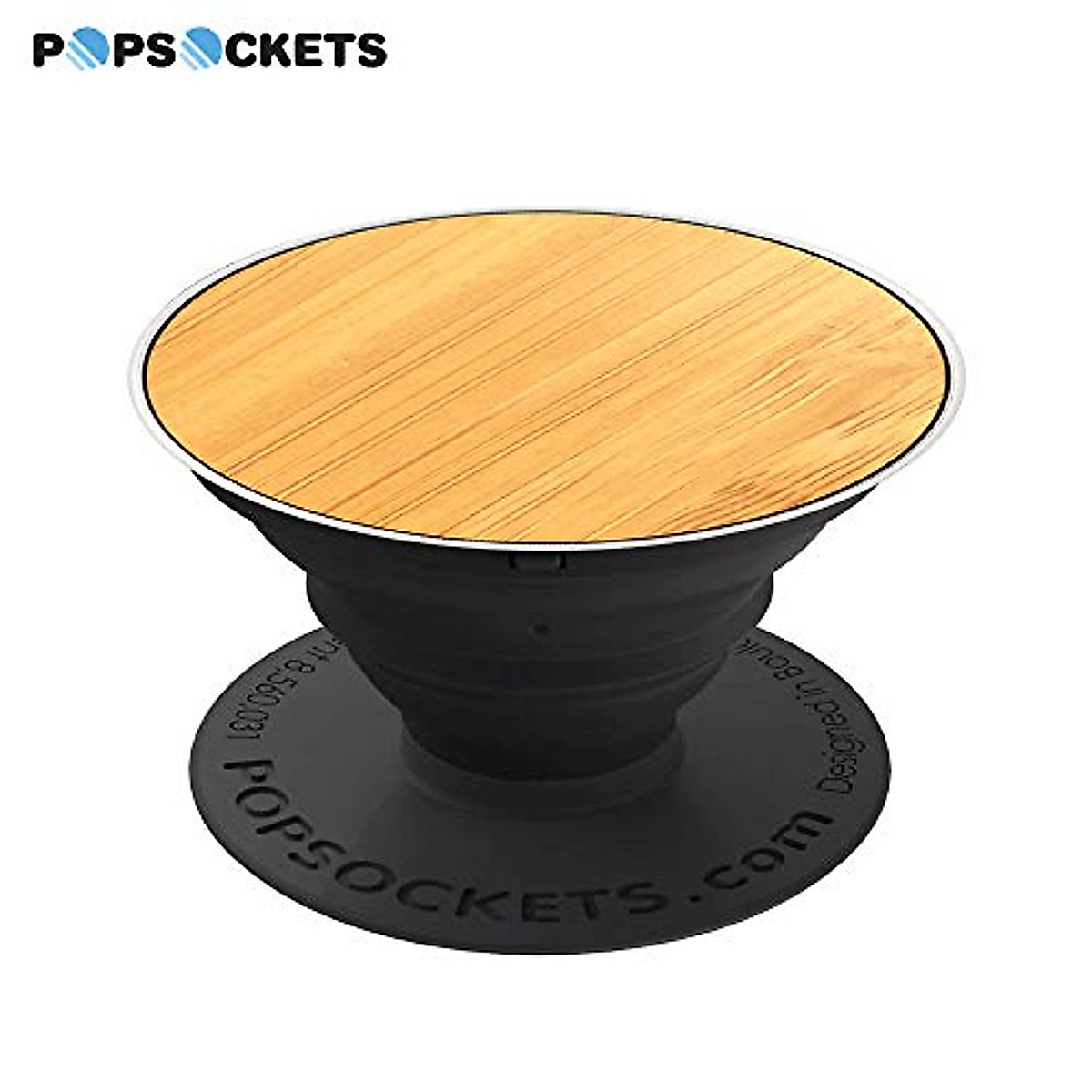 PopSockets: Collapsible Grip & Stand for Phones and Tablets - Bamboo