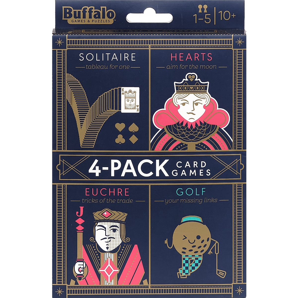 Buffalo Games - 4pk Card Game Pack