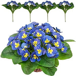 AILANDA Artificial Orchids Flowers Silk Fake forsythia branches in Bulk Orquideas Flowers Artificial for Indoor Outdoor Wedding Home Office Decoration (Yellow)
