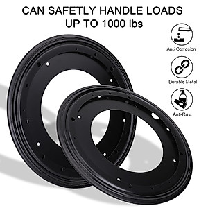 CEE 2Pack 12inch Round Lazy Susan Turntable Bearing Plate 516” Thick Lazy Susan Hardware, Rotating Swivel Plate with 1000 lb Load Capacity, Lazy Susan Turntable Base for Serving Tray, Table, Kitchen