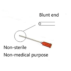 Luer Lock Glue Dispensing Needles Blunt Needle Tips 1/2" 19Ga 100 Pieces