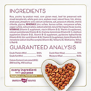 Purina Fancy Feast Dry Cat Food Filet Mignon Flavor with Seafood and Shrimp - (Pack of 4) 16 oz. Bags