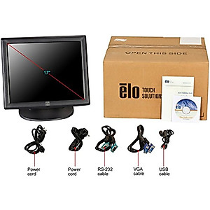 Elo Intellitouch E719160 17-Inch Screen LCD Monitor,Dark Gray