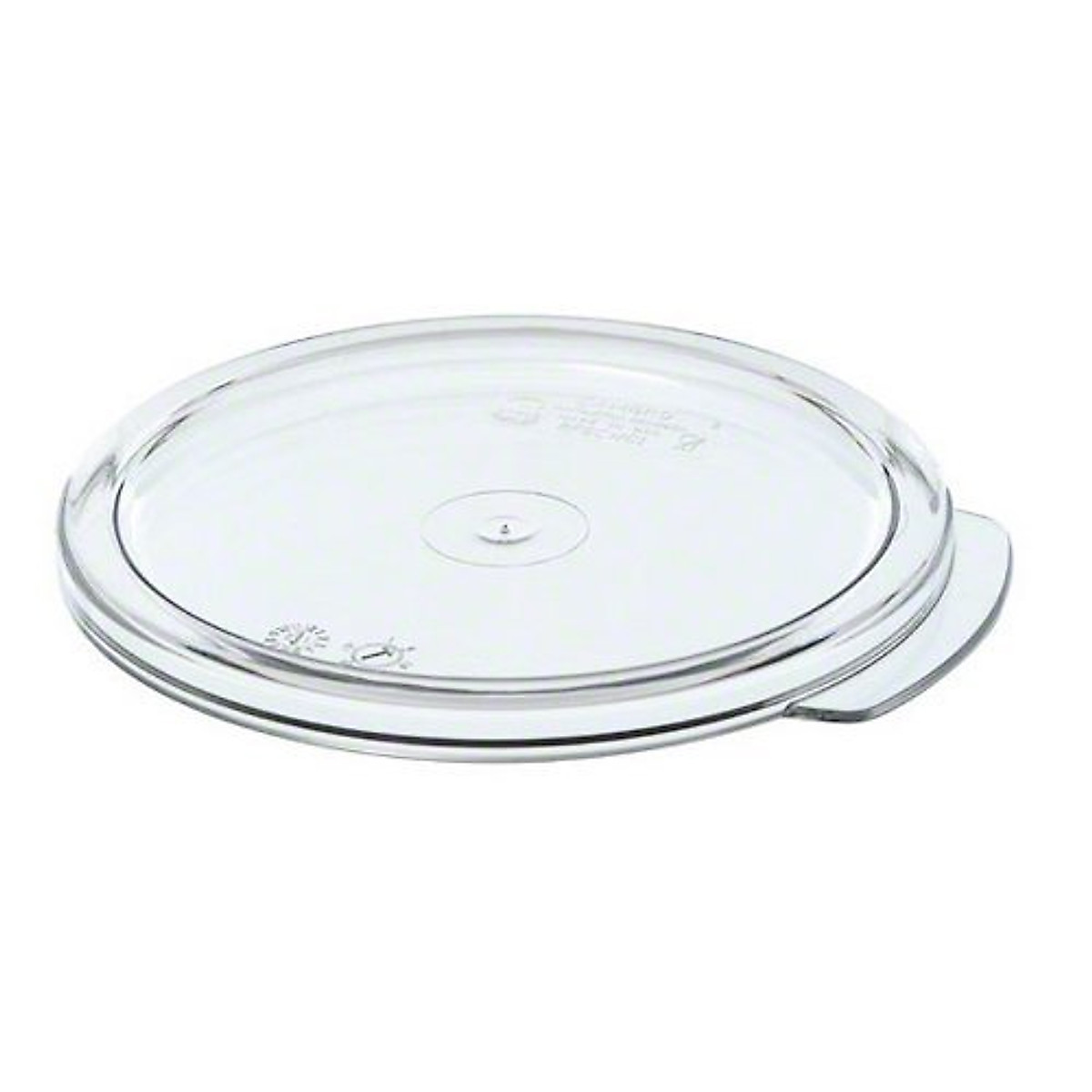 Cambro RFSCW1135 Camwear Clear Round 1 Qt Storage Container with Clear Round Lid RFSCWC1135