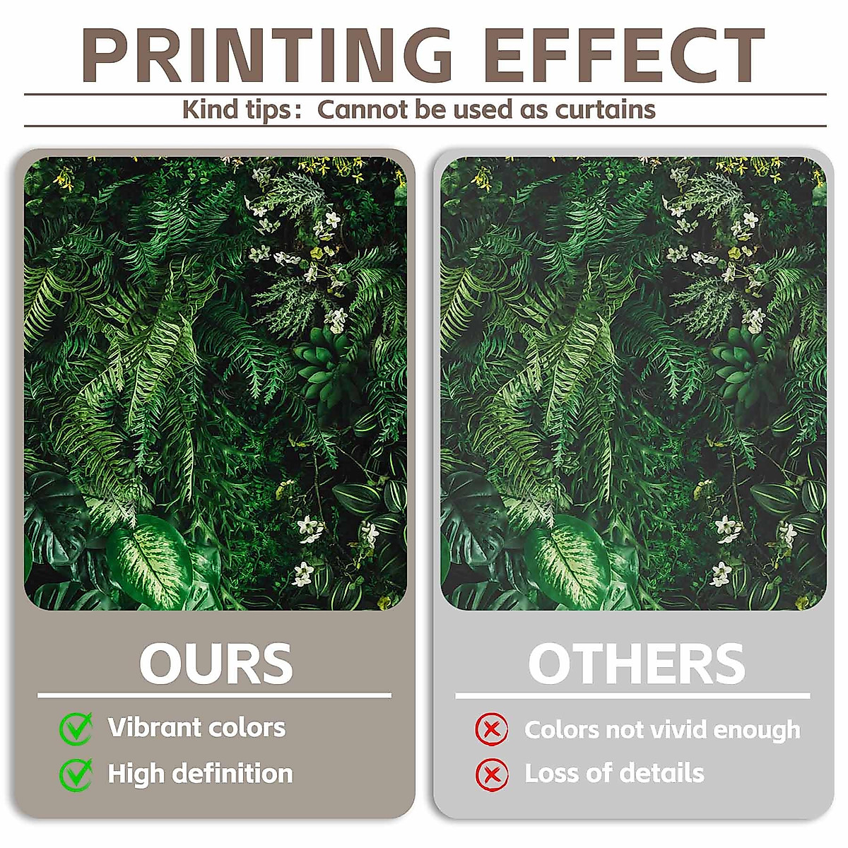 Swepuck 7x5ft Tropical Green Plam Leaves Photography Backdrop Nature Safari Background Hawaiian Luau Plants Party Decorations Birthday Baby Shower Photo Banner