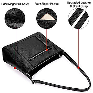 S-ZONE Medium Women Genuine Leather Crossbody Bags Cowhide Shoulder Handbag Ladies Purse