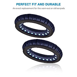 Esen QuietComfort 35 II Replacement Earpads, Soft&Comfortable QC35, Great Sound Quality Ear Cushion Replacement Parts Compatible with Bose QC35 IIQC35QC25QC15QC2 Headphones (Blue)