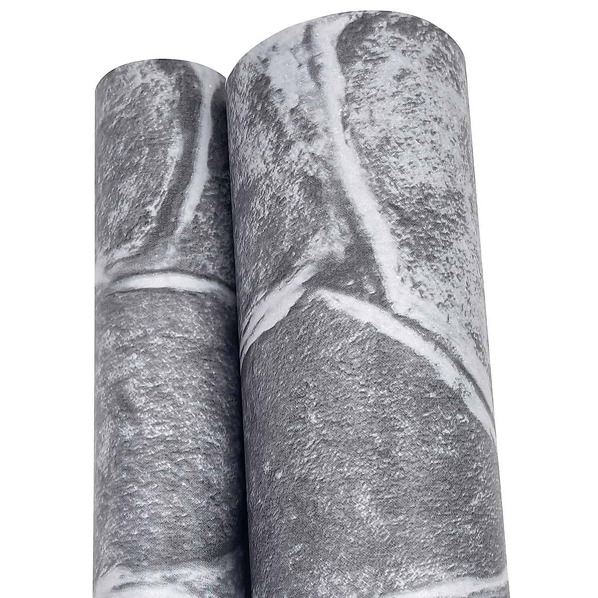 Yifely Grey Rock Stone Decorative Shelving Paper Vinyl Shelf Liner Living Room Wall Sticker Easy to Use 17.7inch by 9.8 Feet