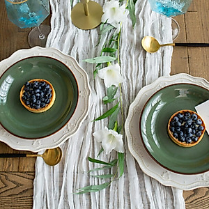 White Cheesecloth Table Runner Set of 2, 12 ft Cotton Gauze Runner Rustic Table Decorations, Cheese cloth Fabric Bulk for white party decor, bohemian table runner Extra Long Boho Cheese Cloth (142 in)