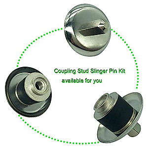 Blender Coupling Stud Slinger Pin Kit by DTAIR Replacement for Oster Osterizer Blenders (Pack of 2)
