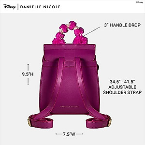 Danielle Nicole Disney Alice in Wonderland Mini Backpack, Cheshire Cat Monogram Small Handbag Purse, Pink