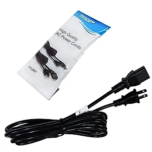 HQRP 10ft AC Power Cord Compatible with Energy e:XL-S12, ESW-C10, V-SW-10 Powered Subwoofer Mains Cable, UL Listed