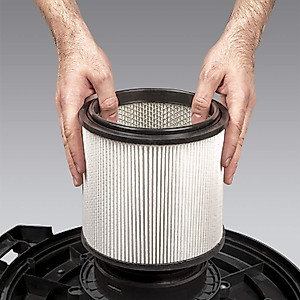 Vacmaster Hepa Material Fine Dust Cartridge Filter & Retainer, VCFH