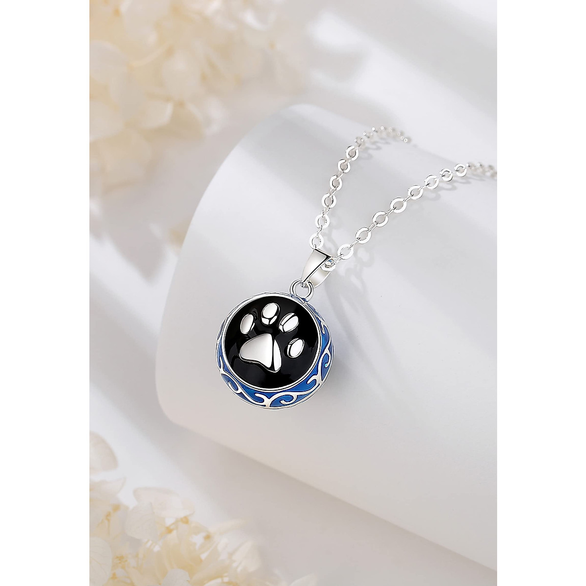 AEONSLOVE Dog Mom Gifts for Women Harmony Ball Necklace Angel Chime Caller Necklace Balls Llamador De Angeles Chime Ball Necklace Bola Necklace Pregnancy Necklace Chime Ball Chime Necklace 30 & 45