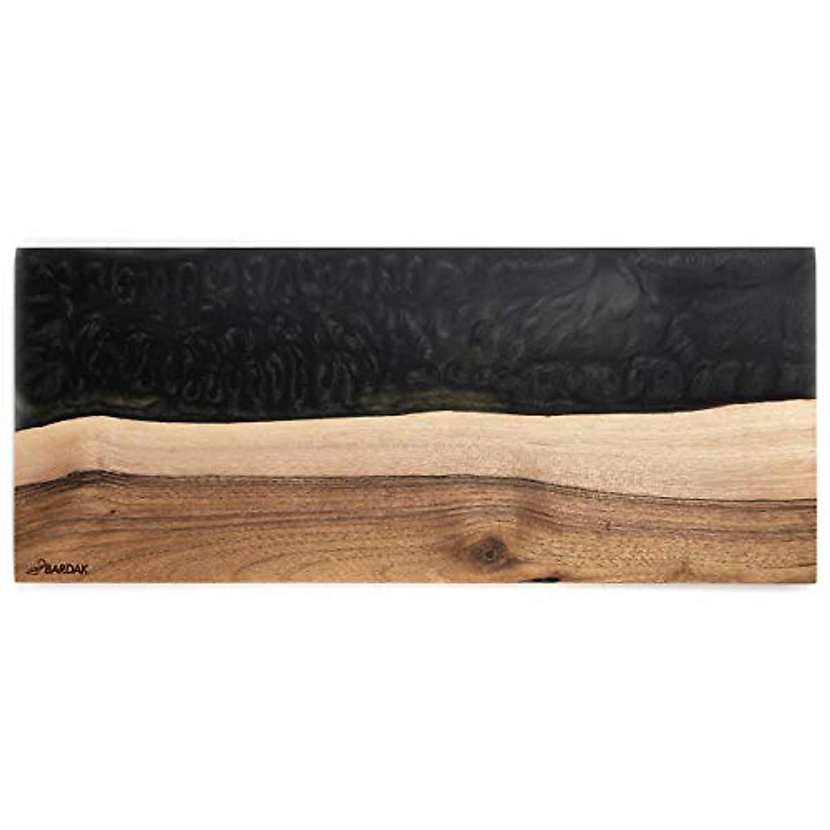 BARDAK Large Luxury Wooden Cheese Board, Charcuterie Platter & Serving Tray, Handmade Wine & Cheese Board Gift, Housewarming Gifts for Couples, Unique Wood Epoxy River Board