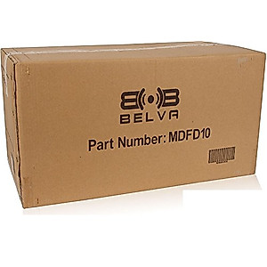 BELVA Dual 10-inch Car Subwoofer Box Sealed 3/4-inch MDF Prelined Polyfil
