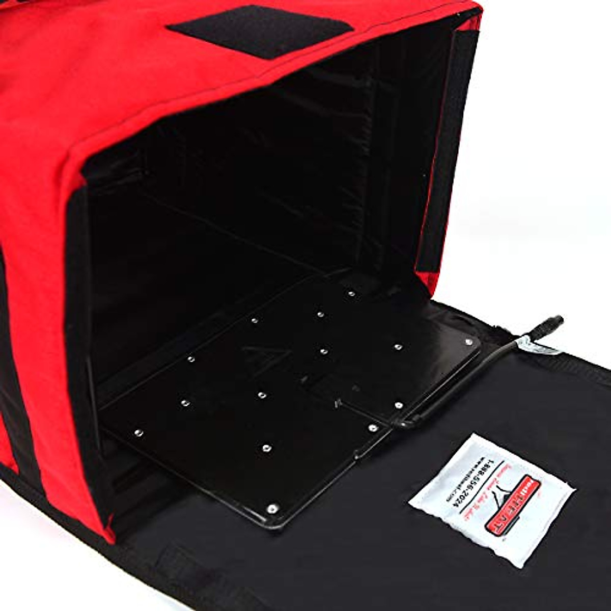 RediHEAT HP160 Heated Pizza Delivery System, 16" 5-Pie Bag, 17.5" Length x 17.5" Width x 12" Height, Red