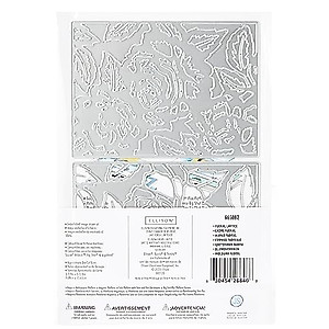 Sizzix Thinlits Die 665082 Floral Lattice by Jessica Scott 2 Pack, Multicolor