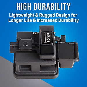 Jonard Tools FC-500 Precision Fiber Optic Cleaver for 250µm and 900µm Fiber Cable with 16 Position Blades
