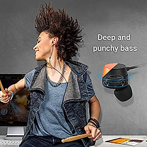 Asseso HP1 Gaming in-Ear Earbuds; Hi-Resolution Audiophile Headphones with Powerful Bass and Improved Noise Isolation; Comfortable for Workout, Running and Great for Gaming (Blue)