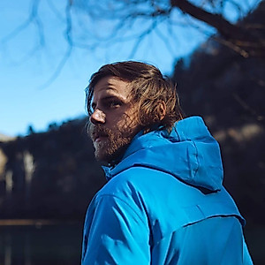 Apricoat Adventure 2.0 Men's Warm Winter Jacket Insulated, Hooded, Waterproof and windproof for Traveling, Hiking, Trekking, Camping, & All Sports Activities such as Snowboarding & Skiing-Light Blue