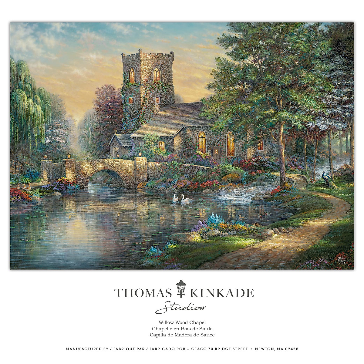 Ceaco - Thomas Kinkade - Willow Wood Chapel - 1000 Piece Jigsaw Puzzle