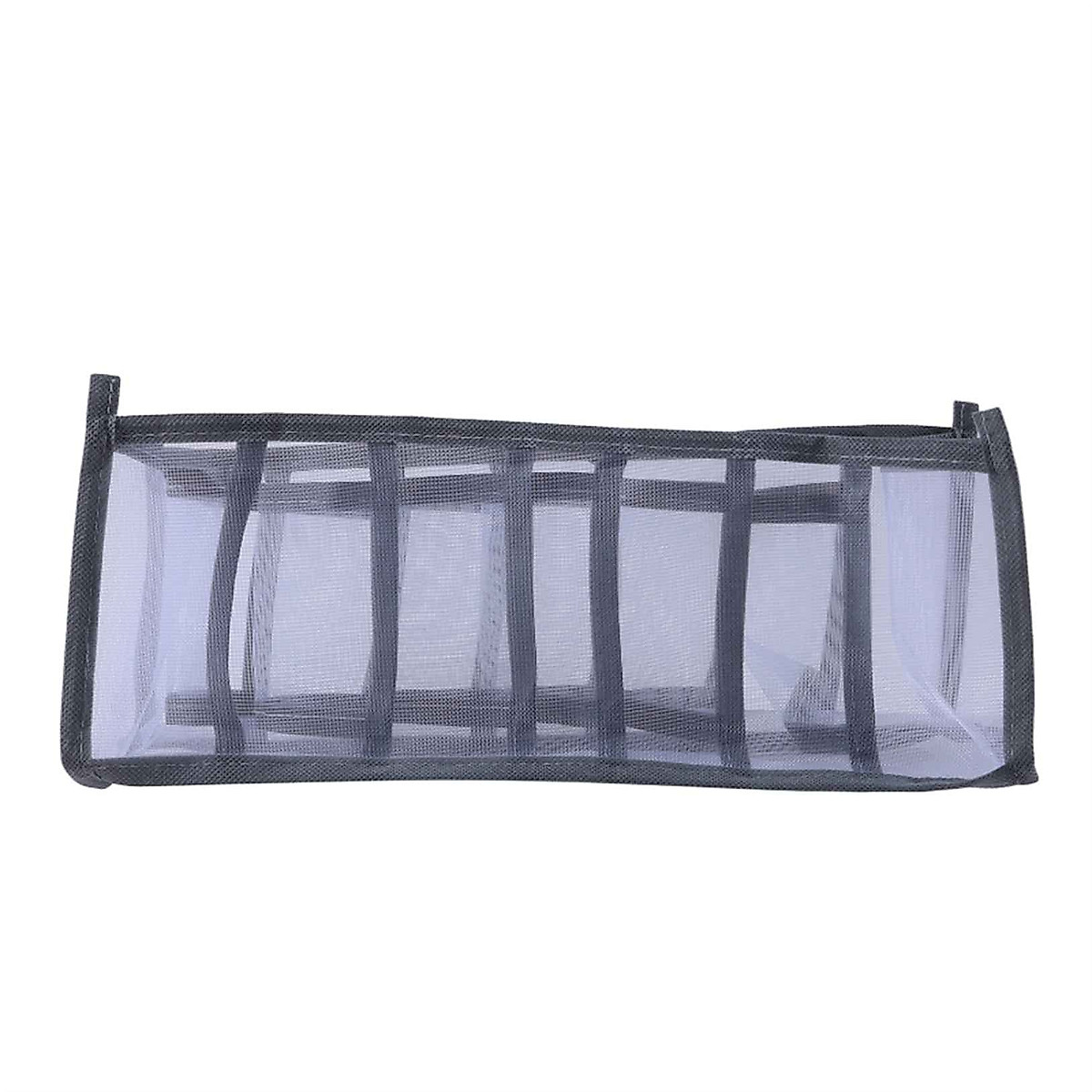 QBQBY 6/7/11 Grids Washable Wardrobe Clothes Organizer Jeans Compartment Storage Box Foldable Closet Drawer Organizer Clothes Drawer Mesh Separation Box Portable Clothes Wardrobe,Grey 2