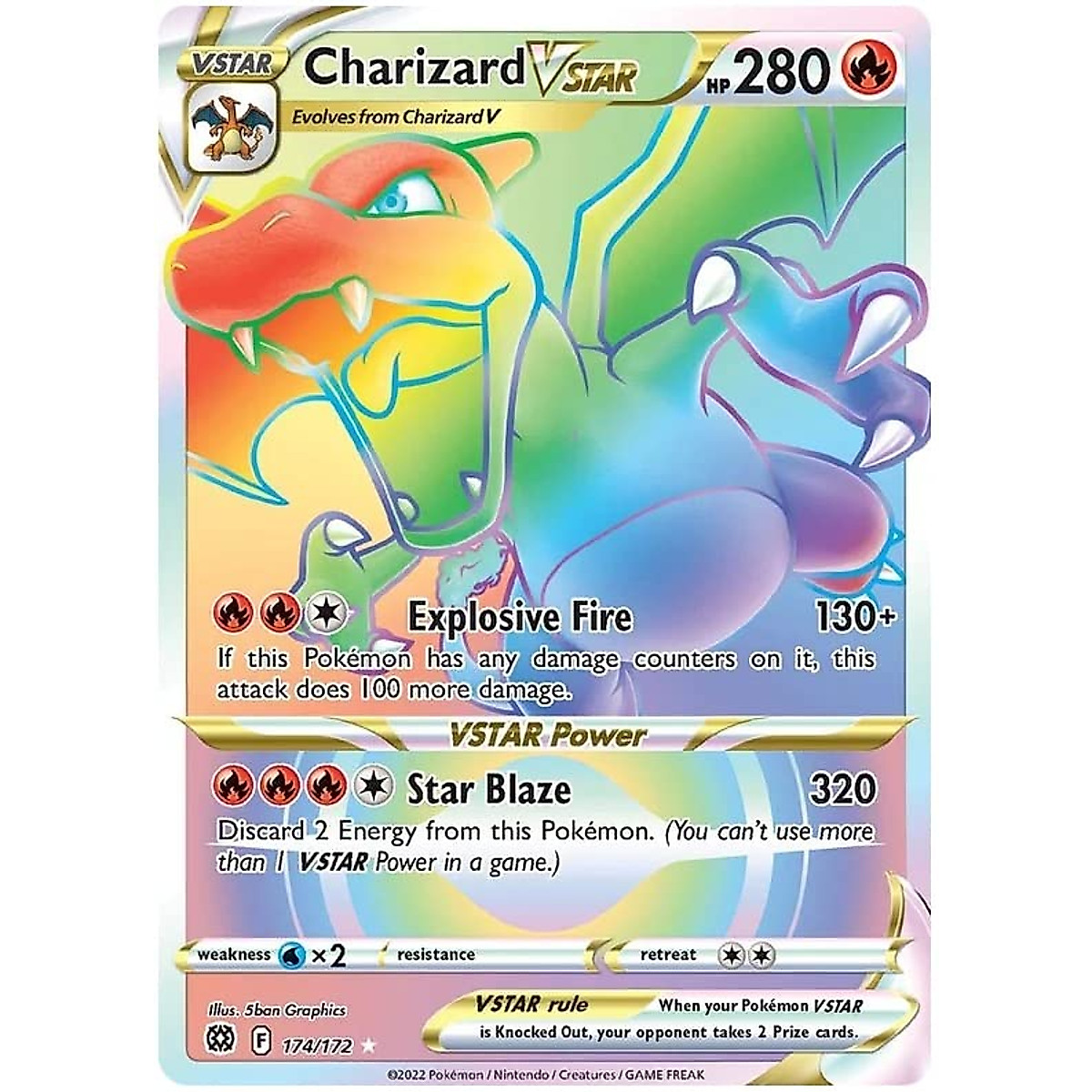 Charizard VSTAR - 174/172 - Secret Rare - Sword & Shield: Brilliant Stars