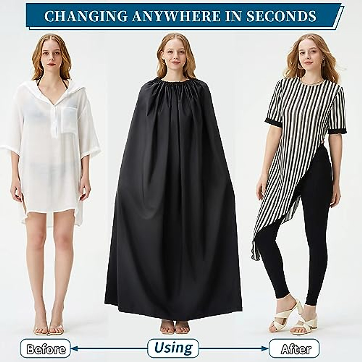 Portable Changing Room Changing Tent for Dancer Instant Dressing Cover Ups Privacy Shelters for Beach Car Boating Taking Photo, 4.59ft Length