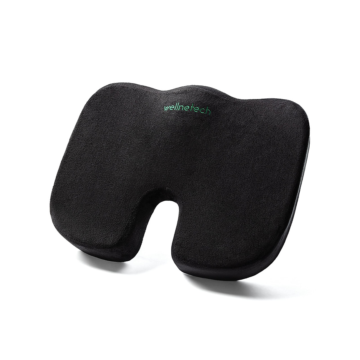 Wellnetech Seat Cushion Non-Slip Sciatica & Back Coccyx Tailbone Pain Relief Car Seat Cushion All-Day Sitting Comfort for Office Desk Gaming Chair. Enhanced Gel Memory Foam Seat Cushion