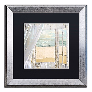 Summer Me I by Color Bakery, Black Matte, Silver Frame 16x16-Inch