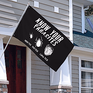 3x5 Anti Trump Flag Fuck Trump Flag For Room Wall Know Your Parasites Flag For Outside No Flag Pole