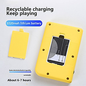 BEYOLO Retro Handheld Game Console Portable Retro Game Console 500 Classical FC Games Support Connecting TV & Two Players Portable Video GameToys Gifts Adults (Yellow, 8cm2.5cm12cm), 8cm*2.5cm*12cm