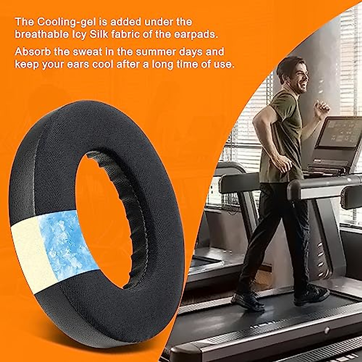 SOULWIT Cooling Gel Replacement Earpads for Bose 700 (NC700) Wireless Headphones, Ear Pads Cushions with Softer Leather, High-Density Noise Cancelling Foam, Added Thickness - Black