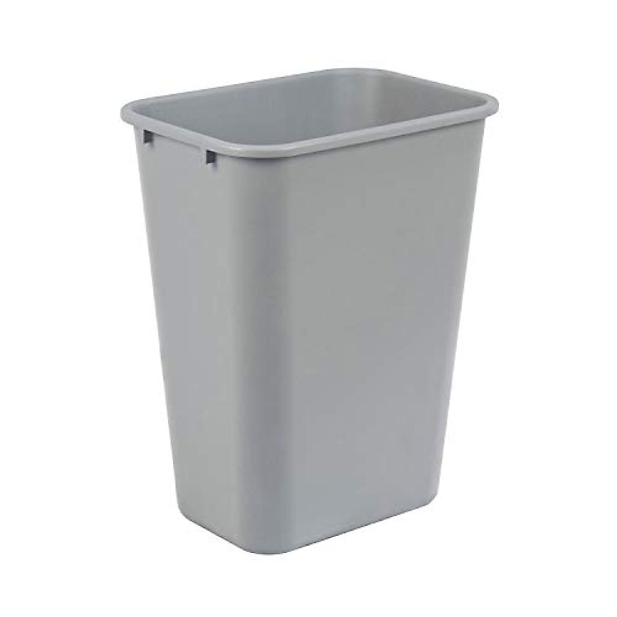 Amazon Basics - Rectangular Commercial Office Wastebasket, 10 gallons (Pack of 1), Grey (Previously AmazonCommercial brand)